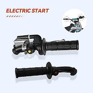 SYX MOTO 125cc Dirt Bike for Teens 12+yrs 4-Stroke Gas-Powered Dirt Bike Off-Road Motorcycle Electric Start Fully Automatic Transmission, Roost 125-1f, Black/White