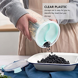 Cabilock Pantry Organization Containers Food Storage Canisters Plastic Airtight Jar Food Crisper Tall Plastic Pasta Storage Food Storage Jar