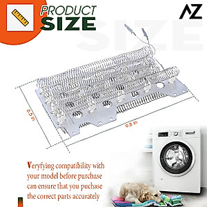 AZ4U Dryer Heating Element Replaces For Samsung DV45K6500EV/A3 DV45K6500EW/A3 DV45K6200EZ/A3 DV52J8700EP/A2 DV48J7700EW/A2 DV45H6300EW/A3 DVE45M5500P/A3 DVE45M5500W/A3 DVE60M9900V/A3 DV50K7500EW/A3