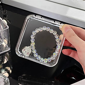 Olvidodo 15PCS Press On Nail Packaging Boxes with Big Storage Containers Boxes Hinged Lid and Rectangle for Bracelet Making DIY Jewelry Badge Craft Nail Storage