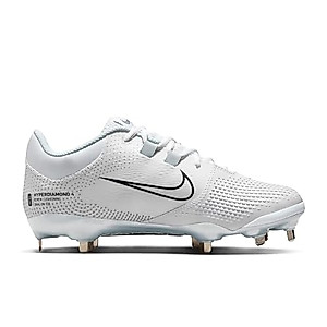 Nike Hyperdiamond 4 Pro Metal Softball Cleats White | Black Size 7.5 Medium