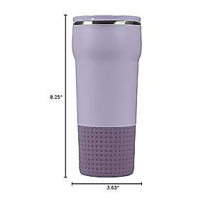 Pelican Hydration Pelican Cascade™ 22 oz Vacuum Insulated Tumbler - Recycled Stainless Steel Double Wall Travel with Dual Lid, Powder Coated Insulated Coffee Mug For Hot Cold Drinks, Lilac
