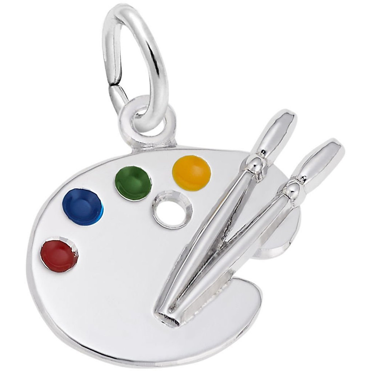 Sterling Silver Artist Palette Charm
