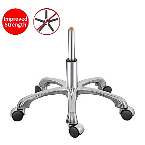 Lilfurni Thick Sturdy Padding with Wheels and Back Support,Swivel Rolling Stool Round Chair,Adjustable Stool for Doctor,Medical,Massage Salon,Office(Blue