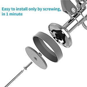 JZBRAIN Commercial Rinse Unit Sprayer Valve Repair Kit 1.42 GPM High Pressure Spray Face Bumper and Screw Replacement Part for Commercial Kitchen Sprayer Head - Grey