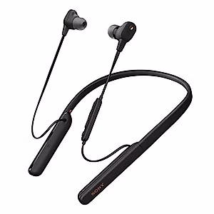 Sony WI-1000XM2 Industry Leading Noise Canceling Wireless Behind-Neck in Ear Headset/Headphones with mic for phone call with Alexa Voice Control, Black (Renewed)