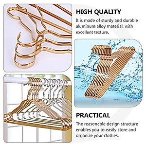 LIFKOME 5/10/15/20/30 Packs Coat Hangers 17.7 Strong Metal Wire Hangers Heavy Duty Clothes Hangers with Non Slip Grooves Standard Suit Hangers Space Saving Clothing Hanger