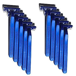 500 Box of Razor Blades Disposable Stainless Steel Hospitality Quality Shavers High End Twin Blade Razors for Men and Women
