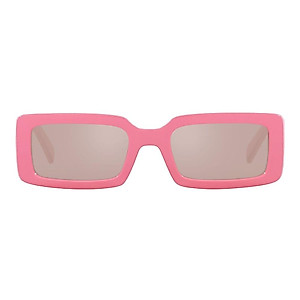 Dolce & Gabbana Women's Narrow Rectangle Sunglasses, Pink, One Size