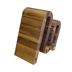 Arte Legno knife block, Small, Walnut