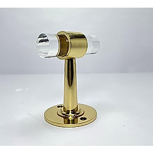 Morco Deco Brass Lucite Robe Hook Handmade Bathroom Kithcen Towel Hook Lucite Brass Coat Hook Hangers Storage Hook (Polished Brass)
