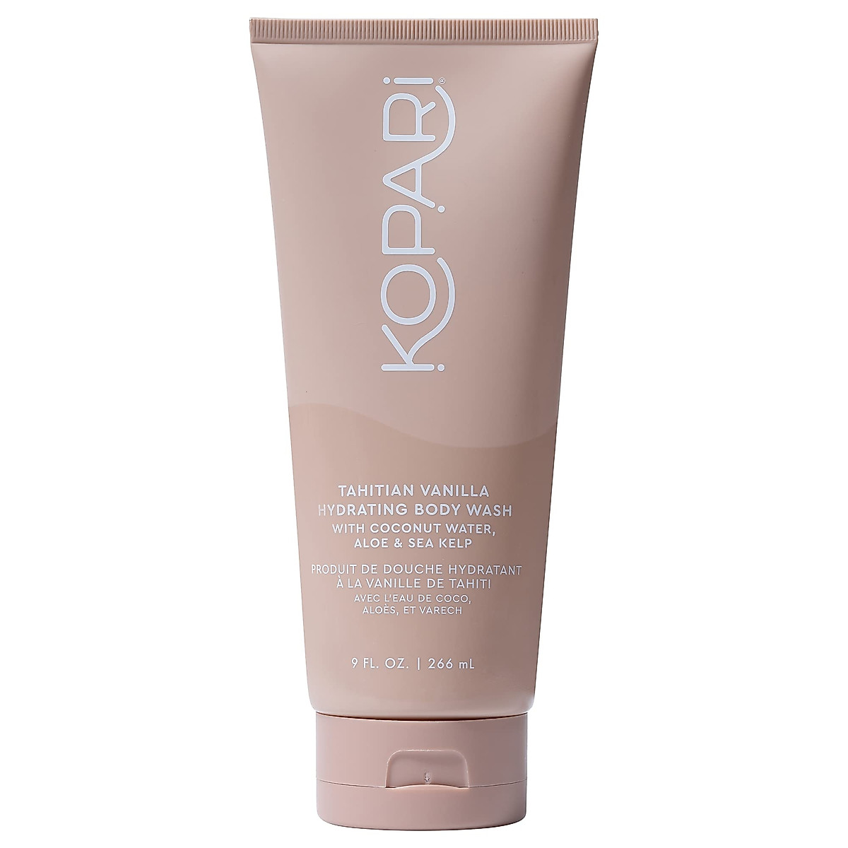 Tahitian Vanilla Hydrating Body Wash with Coconut Water, Aloe & Sea Kelp | Cleanses Without Stripping Moisture or Natural Oils | Infused with Notes of Warm Vanilla | Vegan and Cruelty-Free | 9.0 Oz