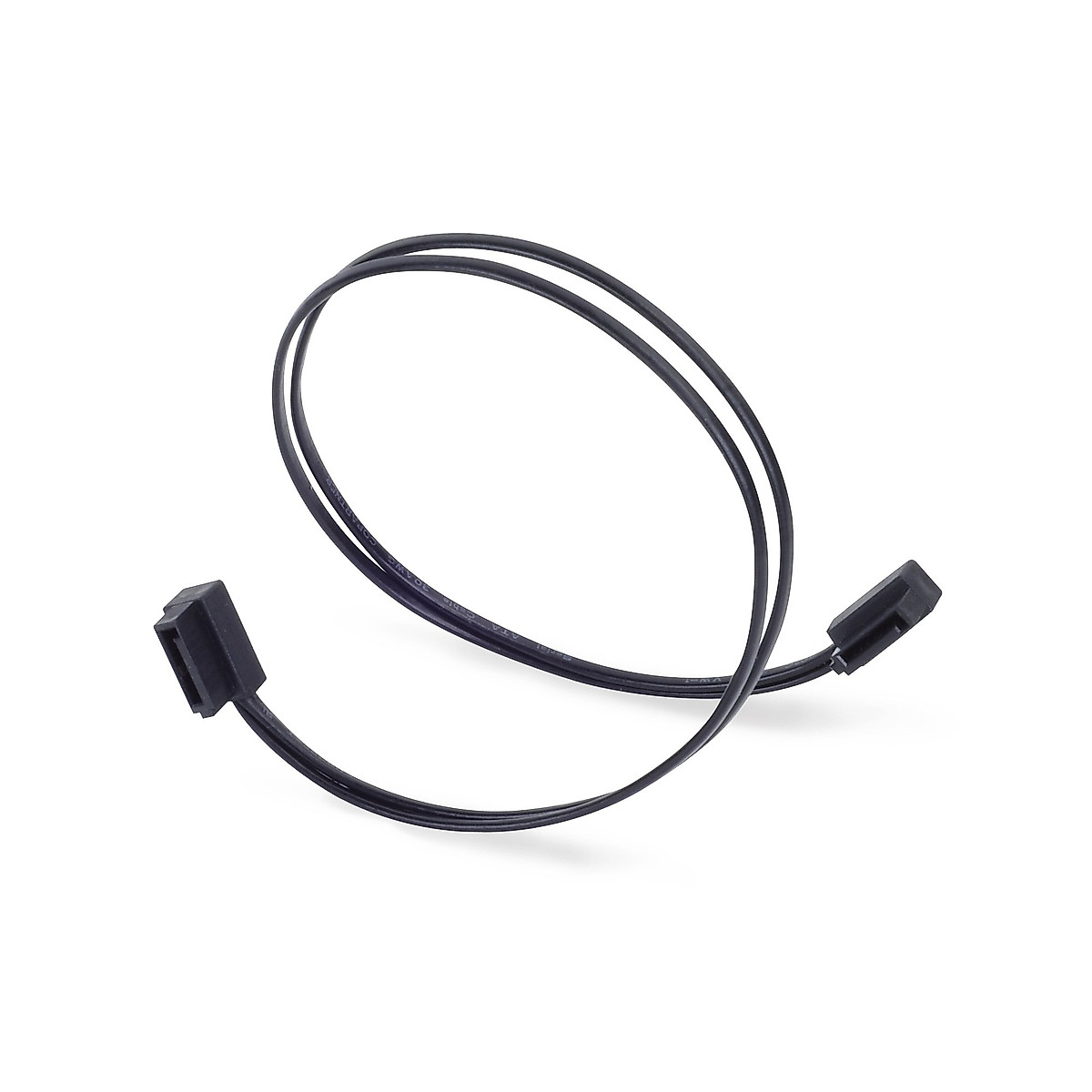 SilverStone Technology CP11B-300 300mm (11.8 in.) Ultra Thin 6Gb/s Lateral 90-Degree SATA Cable with Custom Low-Profile Connectors, SST-CP11B-300