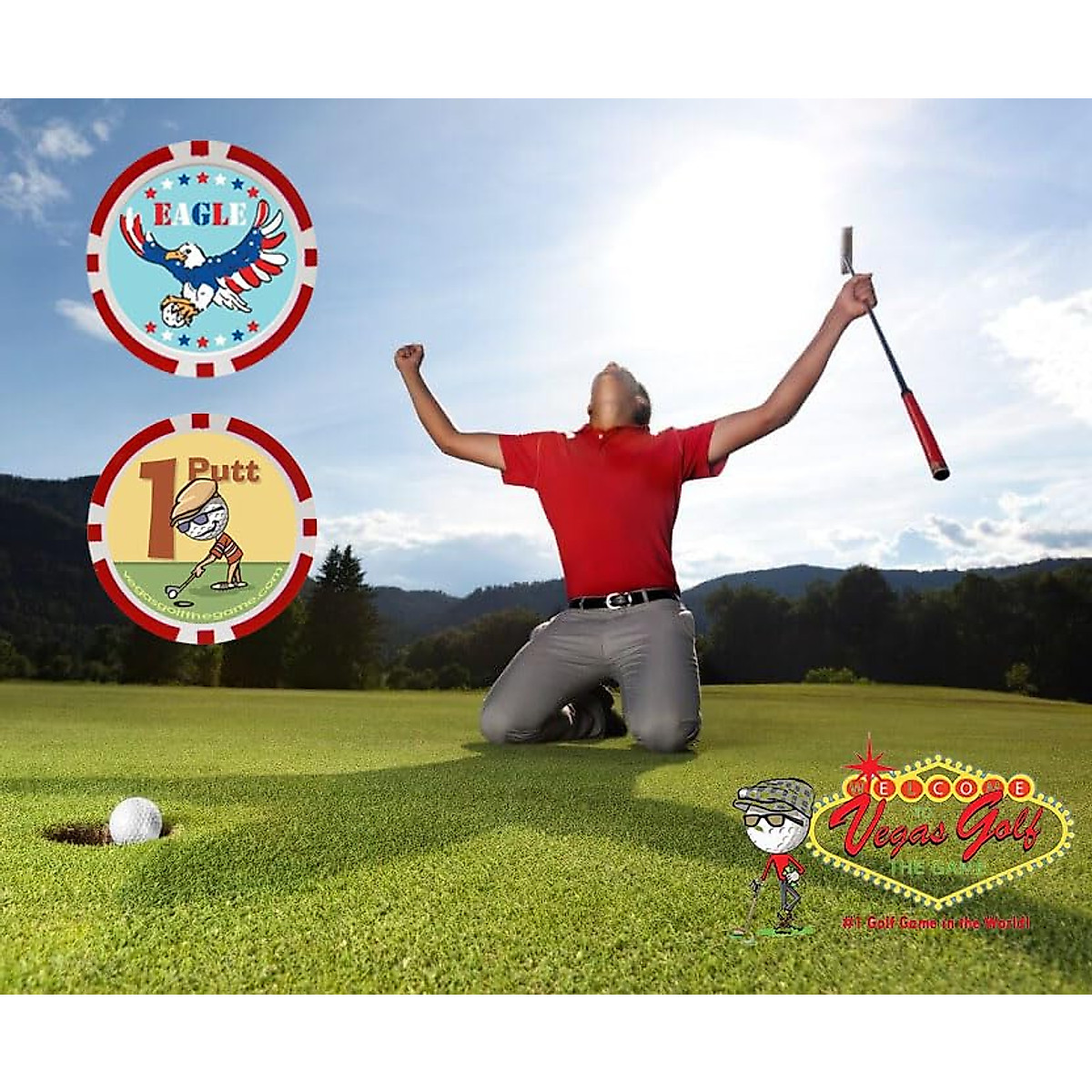 Vegas Golf Game - VIP Edition 19(pcs) with Free Tee Bag