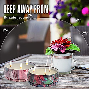 Citronella Candles Outdoor Scented Candles with Cotton Wick: 3 Pack 240 Hours Burning Time Jar Candles for Home Garden Patio Yard