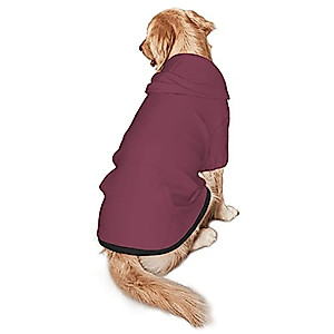 Pet Dog & Cat Hoodie, Basic Pet Clothes Hoodie Sweater with Hat, Color Berry Pet Hoodie, Multi-Color Soft and Warm Cute Casual Hoodie Sweatshirt for Medium Large Dogs, XL