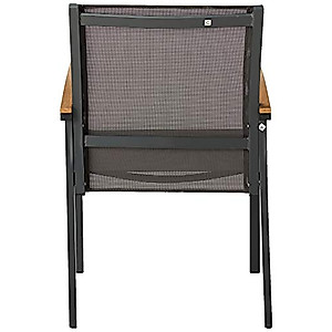 Christopher Knight Home Emma Outdoor Mesh and Aluminum Frame Dining Chair (Set of 2), Gray