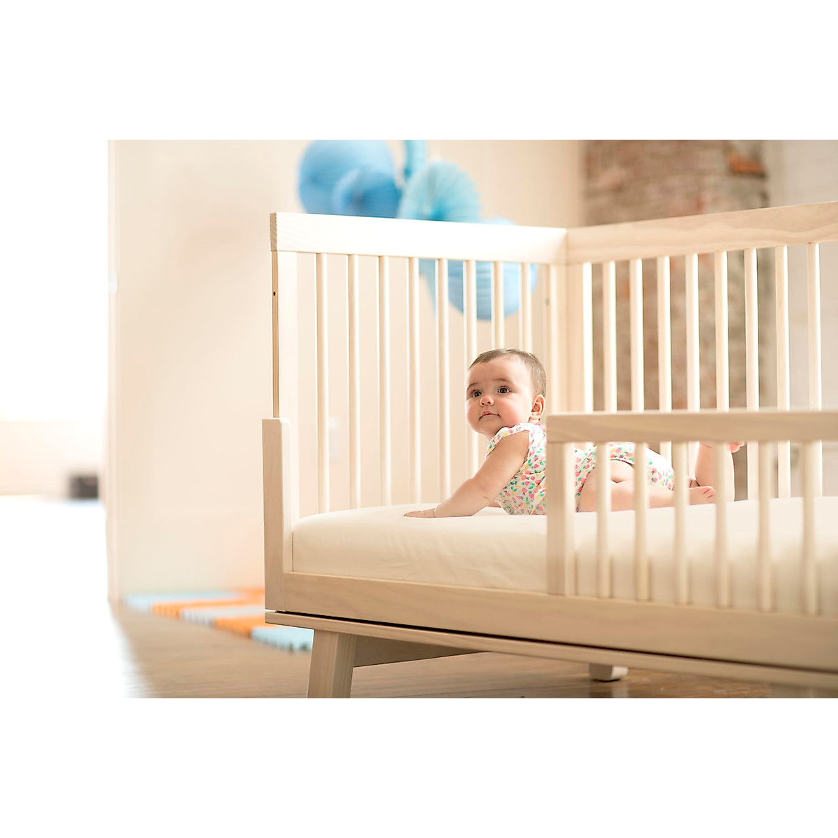 Naturepedic Organic Crib Mattress Sheet - Crib Fitted Sheet for Standard Crib Mattress - Soft and Breathable Cotton Crib Sheet - Ivory - 52"x28"