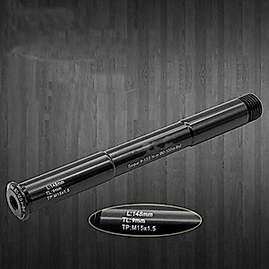 SR Bicycle Front Hubs Thru Axle Boost,Mountain Bike Tube Shaft for Rock Shox Fork,Skewer Lever Bicycle Accessories - 15x100mm M15x1.5 L148mm