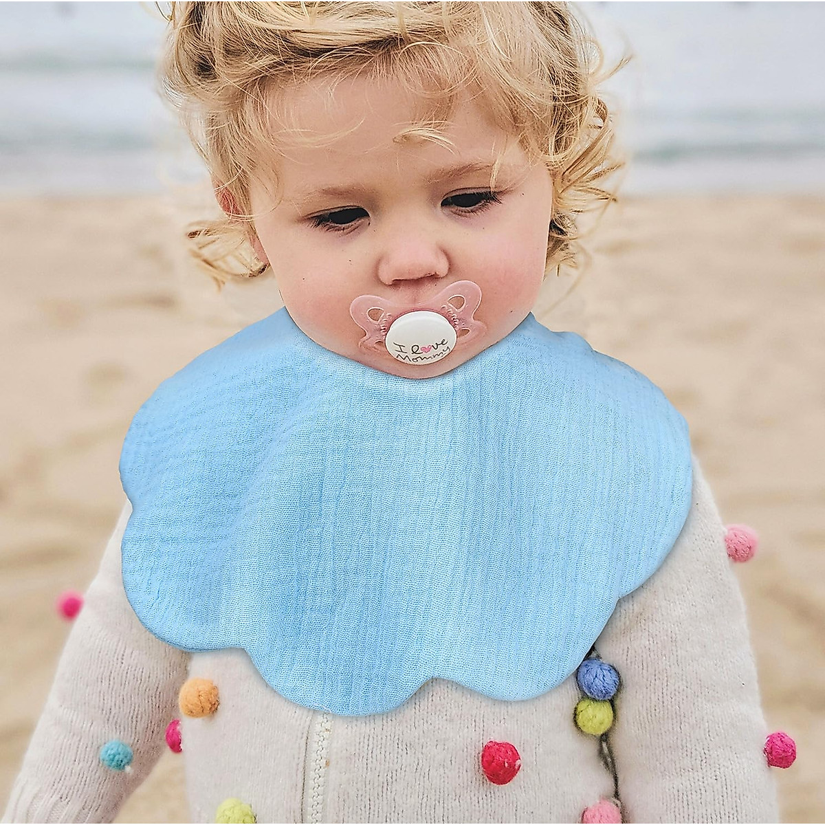 Muslin Baby Bibs Baby Drool Bibs Teething Bibs 100% Cotton for Unisex Boys Girls Super Absorbent& Soft Adjustable Multi-Use Scarf Bibs