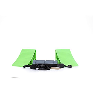 Dock N Stow Trailer Jack Stand, Stabilizer Leveling Block Store on Tongue Frame, Fits Most Jacks, Set Includes Wheel Chocks & Lock, RV Camper, Boat, Pop Up Travel Accessories, Secure w/Bungee, GEN 1B