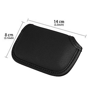 BIG TEETH Golf Head Cover Blade Putter Covers Leather Lightweight Golf Club Protector Fit for Scotty Cameron Taylormade Odyssey (Black)