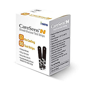 CareSens N Blood Glucose Test Strips (50 ct) - Only for CareSens N Family Meter Kits…