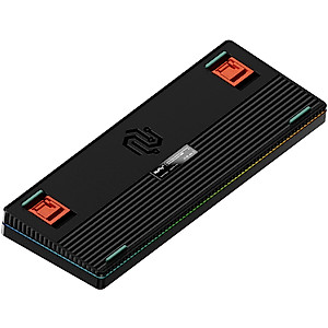 nuphy Halo65 Mechanical Gaming Keyboard with PBT Keycaps, 65% RGB Hot-swap Wireless Keyboard, Supports Bluetooth、2.4G and Wired Connection，Compatible with Mac and Windows-Black(Baby Raccoon Switch)