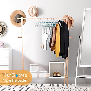 ManGotree Velvet Hangers with Cascade Hole, Non-Slip Rounded Clothes Hangers, Sturdy Felt Hangers, Space-Saving Suit Hangers for Sweaters, Pants, Dresses, Skirts, Coats (50 Pack, Blue)