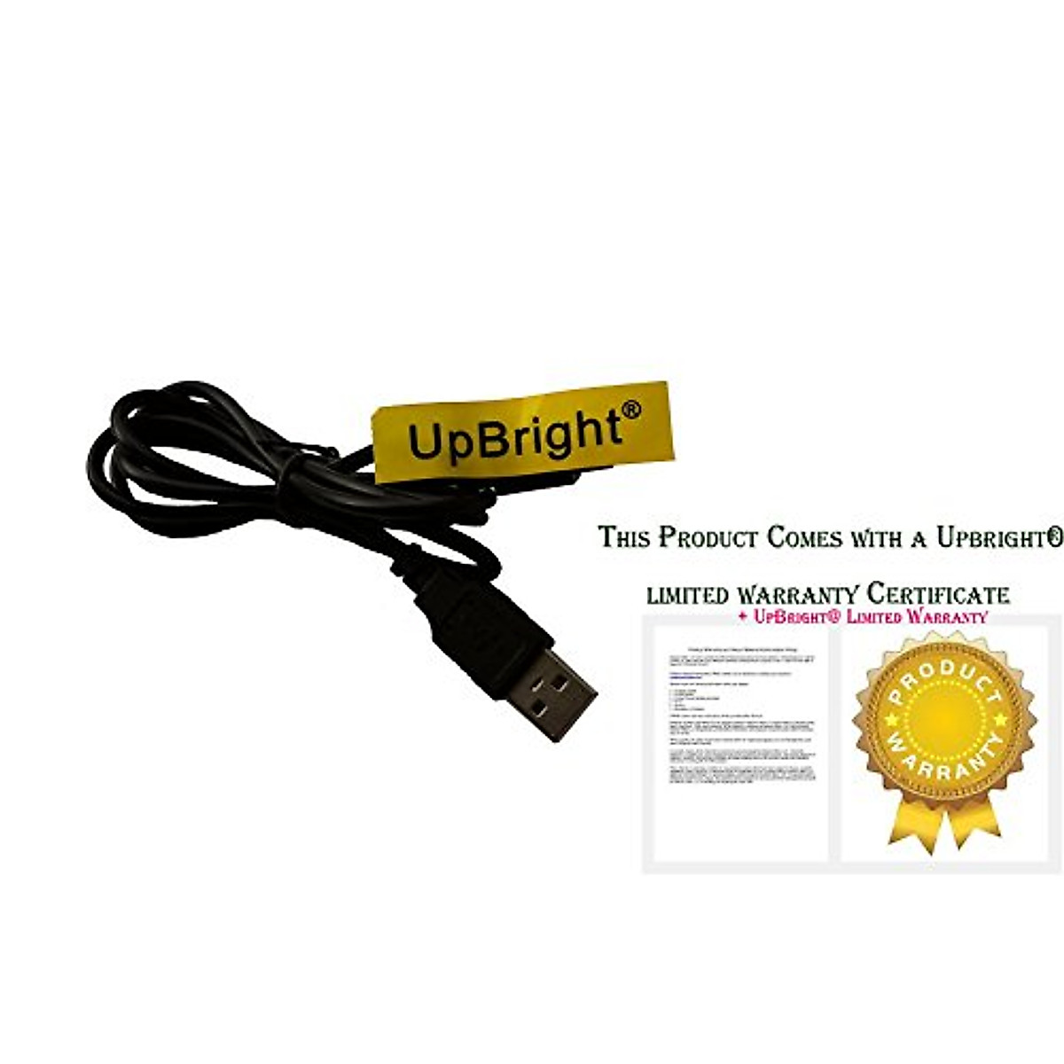 UpBright® USB to DC Charging Cable PC Power Cord for Sirius SLV2 SLV2R Stiletto Stilleto 2 SiriusXM XM, SX1EV1 Edge Hardwire Car Vehicle Cradle Dock SSV7 SXVD1 SSV7SXVD1 SSV7V1 SV7TK1C SUB-X1R SUB-X1