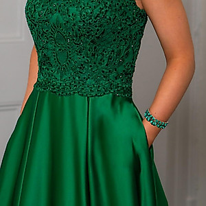 EVER FAITH Women's Costume Jewelry Crystal 2 Layer Teardrop Stretch Bracelet for Prom Party Green Antique Gold-Tone