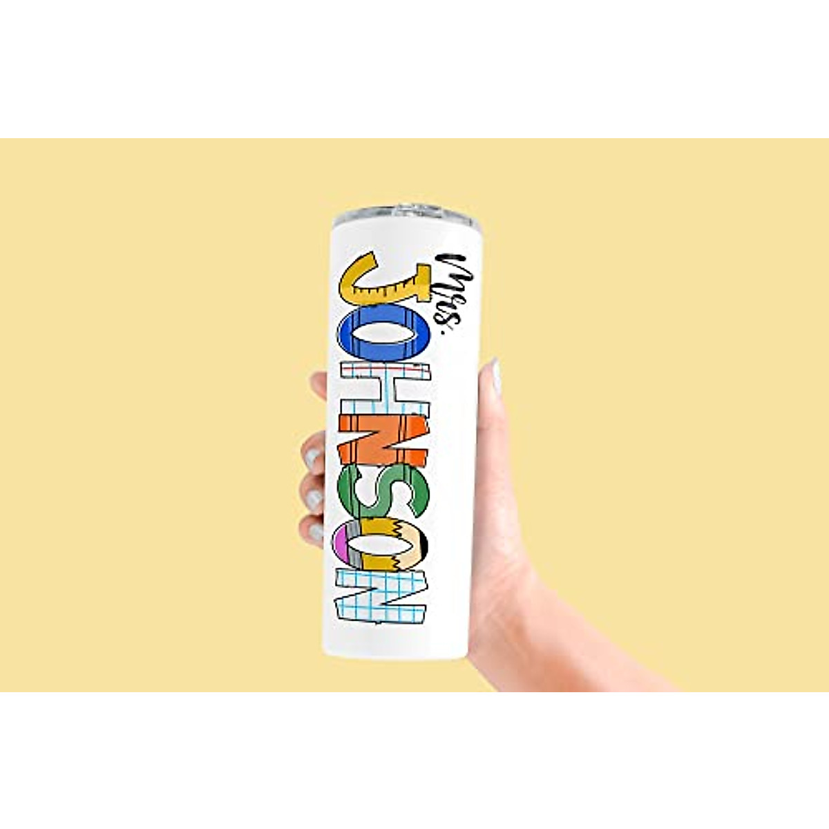 Personalized Teacher Tumbler-Preschool Teacher-Teacher Appreciation-Virtual Teacher Gift-Teacher Valentine Gift-Student Teacher Gift