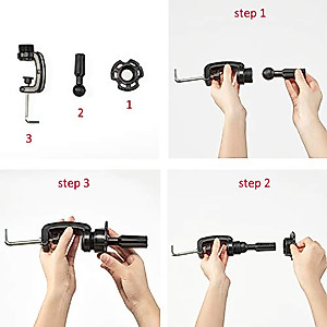 Traininghead 100% Real Hair Mannequin Head Training Head Cosmetology Doll Head Manikin Practice Head Hairdresser With Free Clamp Holder Female (Black Hair A)