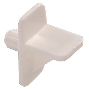 The Hillman Group 52057 1/4-Inch Square Shelf Pin-White Plastic , 15-Pack