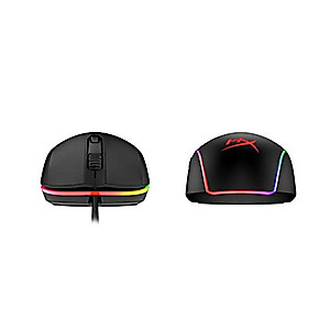 HyperX Cloud II Gaming Headset - Red (KHX-HSCP-RD) with HyperX Pulsefire Surge - RGB Wired Optical Gaming Mouse, Pixart 3389 Sensor up to 16000 DP - Black - Bundle
