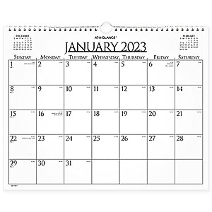 AT-A-GLANCE 2023 Wall Calendar, 14 ⅞ " x 11 ⅞ ", Medium, Spiral Bound, Monthly, Reversible, Business (997-1)