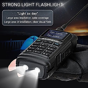 Baofeng Radio UV-5R Upgrade Ham Radio Long Range Two Way Radio UV-17R Walkie Talkies for Adults Dual Band USB Charger 999 Channels VOX with Earpiece,Flashlight Li-ion Battery