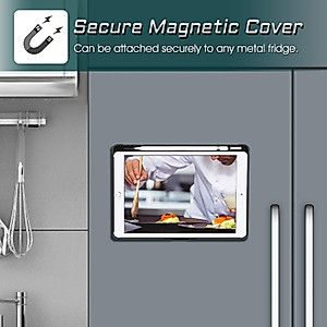 Fintie Magnetic Stand Case for iPad 9th / 8th / 7th Generation (2021/2020/2019) 10.2 Inch, [Multiple Secure Angles] Shockproof Rugged Soft TPU Back Cover, Auto Sleep Wake, Black