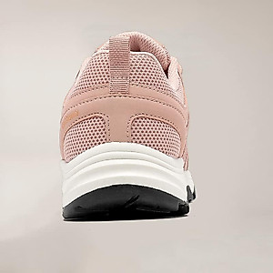 COTTIMO Women's Waterproof Hiking Shoes Non Slip Sneakers Lightweight Tennis Shoes for Work Walking Running Trekking Trail Shoes Pink