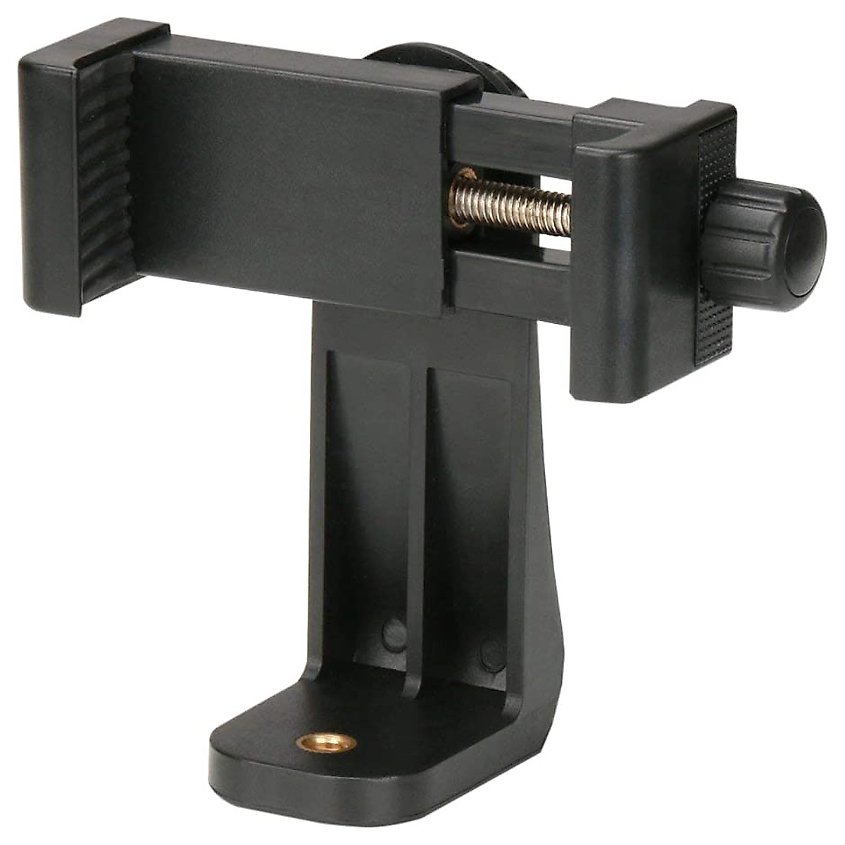 ORIbox Phone Tripod Stand Adapter Cell Phone Holder Mount Adapter, Fits iPhone, Samsung, and All Phones, Rotates Vertical and Horizontal, Adjustable Clamp