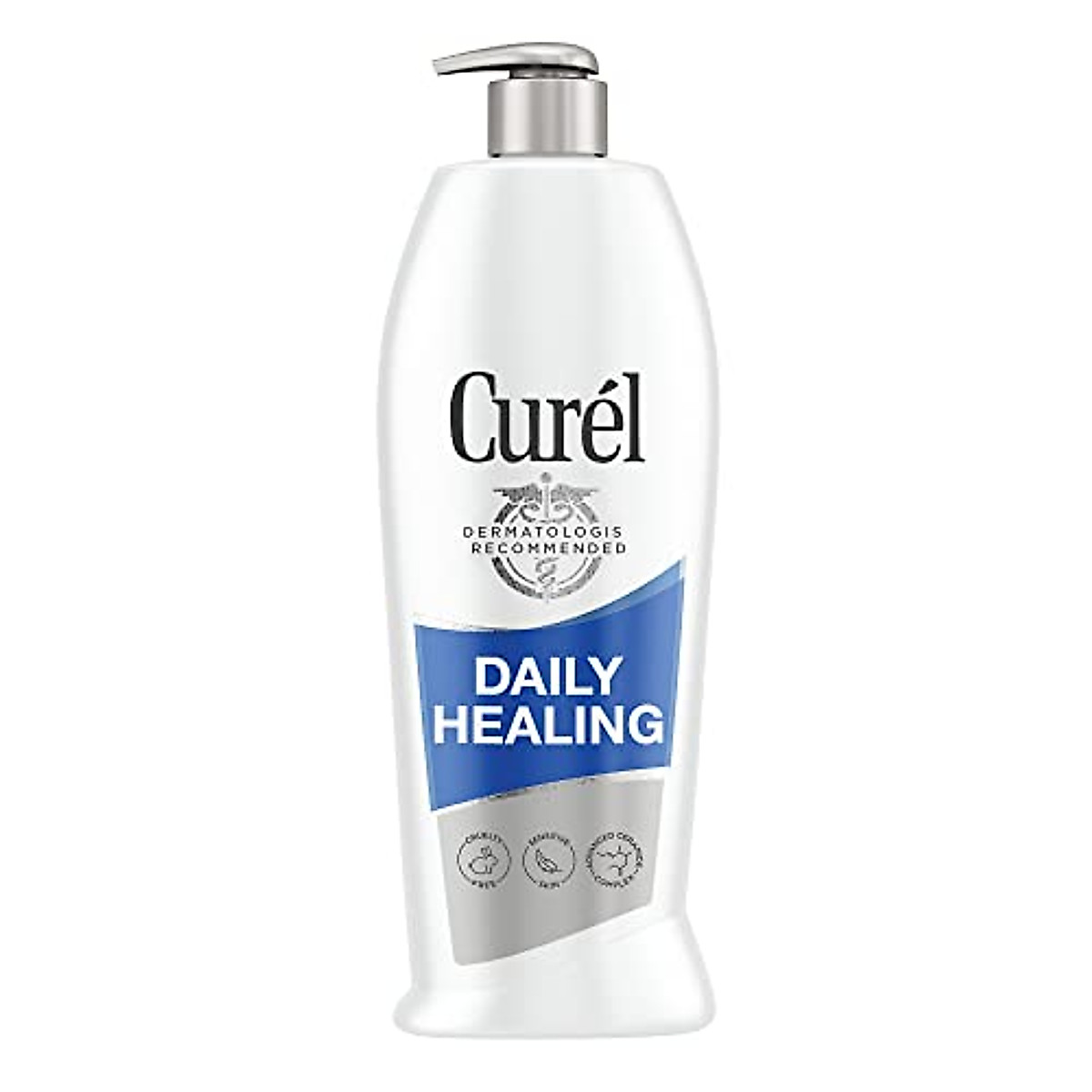 Curél Daily Healing Body Lotion for Dry Skin, Repairs Dry Skin and Retains Moisture, Body and Hand Lotion, 20 Ounce, with Advanced Ceramides Complex