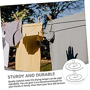 FONDOTIN 2pcs Coat Hanger Folding Storage Shelves Indoor+Rug Stainless Steel Hooks Hanging Blanket Rack Clothes Drying Rack Bath Towel Drying Rack Laundry Drying Hanger Dishes Clothing Coat