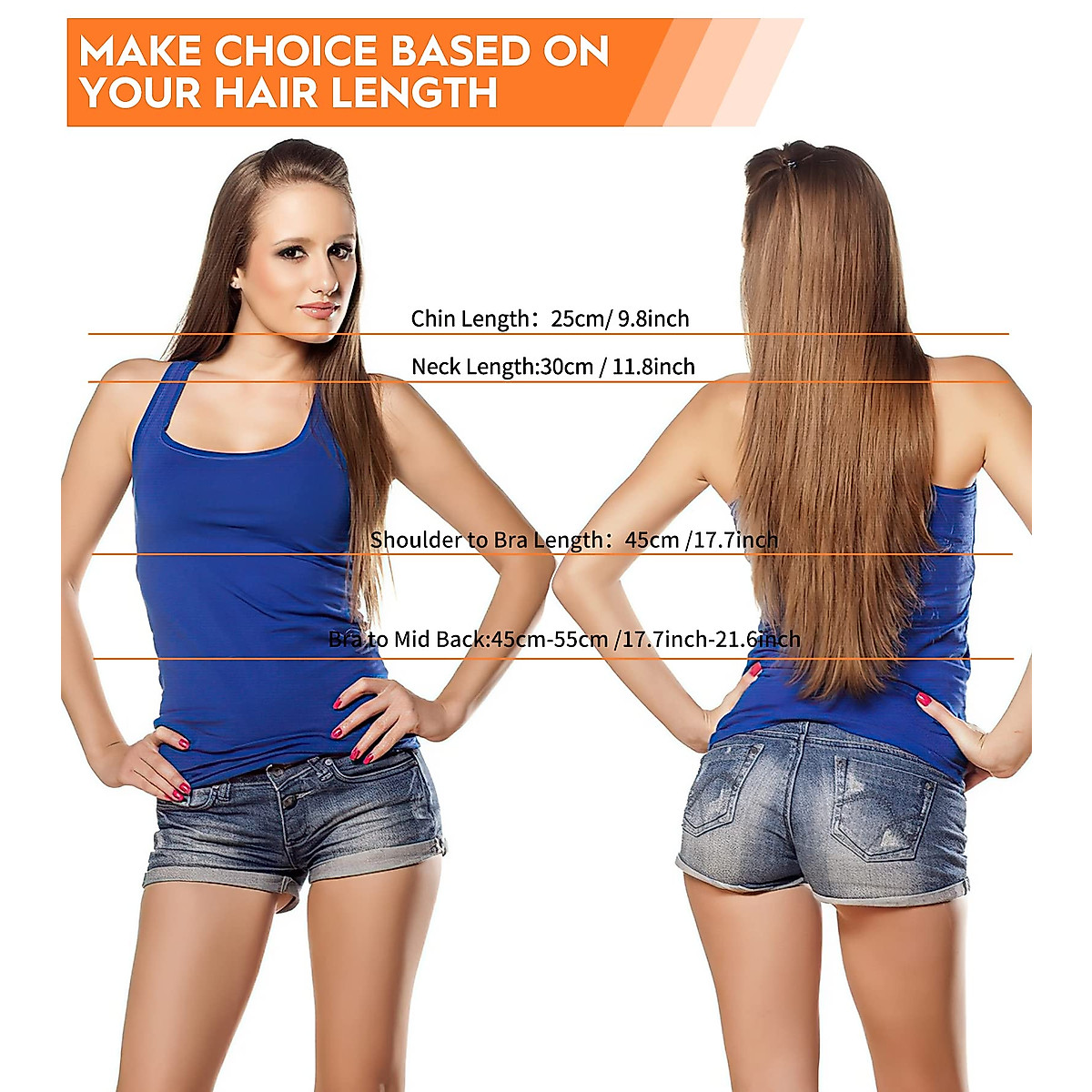 42 Pieces Heatless Waves Hair Curler, No Heat Damage Wavy Hair Curlers with 2 Sets of Styling Hooks, Heatless Curls for Women Girls Medium Short Hair(4 Colors,25cm/ 9.9")