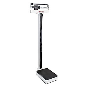 DETECTO 339 Mechanical Physician Beam Scale with Height Rod, Dual Reading KG/LB