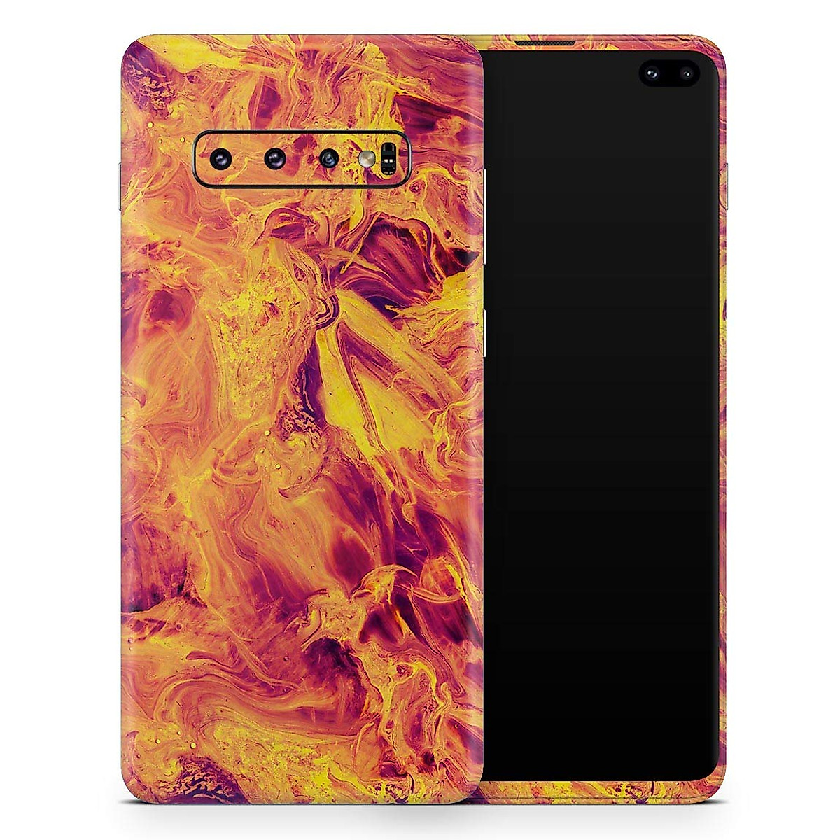 DesignSkinz Liquid Abstract Paint Remix V62 Protective Vinyl Decal Wrap Skin Cover Compatible with The Samsung Galaxy S20 (Screen Trim & Back Glass Skin)