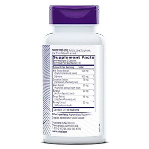 Natrol Milk Thistle 525 mg per serving, Dietary Supplement for Digestive Health, Milk Thistle Supplement, 60 Capsules, 30 Day Supply