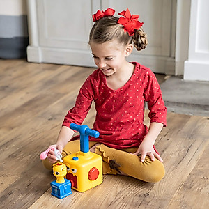 KIDDEO Balloon Launcher Toy Set. 71pcs - Monster Face Pump, 50 Balloons, Rocket Launcher Pad, 12 STEM Toys, incl 4 Balloon Powered Car Toys, 2 Spaceship Toy, 2 Astronaut Figure and More. For Kids 3+