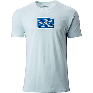Rawlings Color Sync Patch Branded T-Shirt, Light Blue, Large
