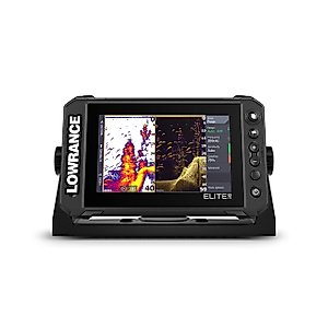 Lowrance Elite FS 7 Fish Finder with Active Imaging 3-in-1 Transducer, Preloaded C-MAP Contour+ Charts