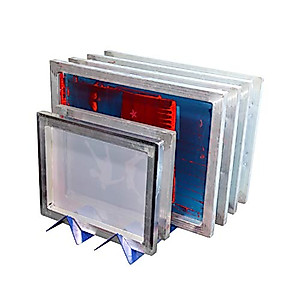 TECHTONGDA 6 Slot Screen Printing Frame Rack Shelf Storage Holder Desktop Adjustable Silk Screen frame Rack Screen Drying